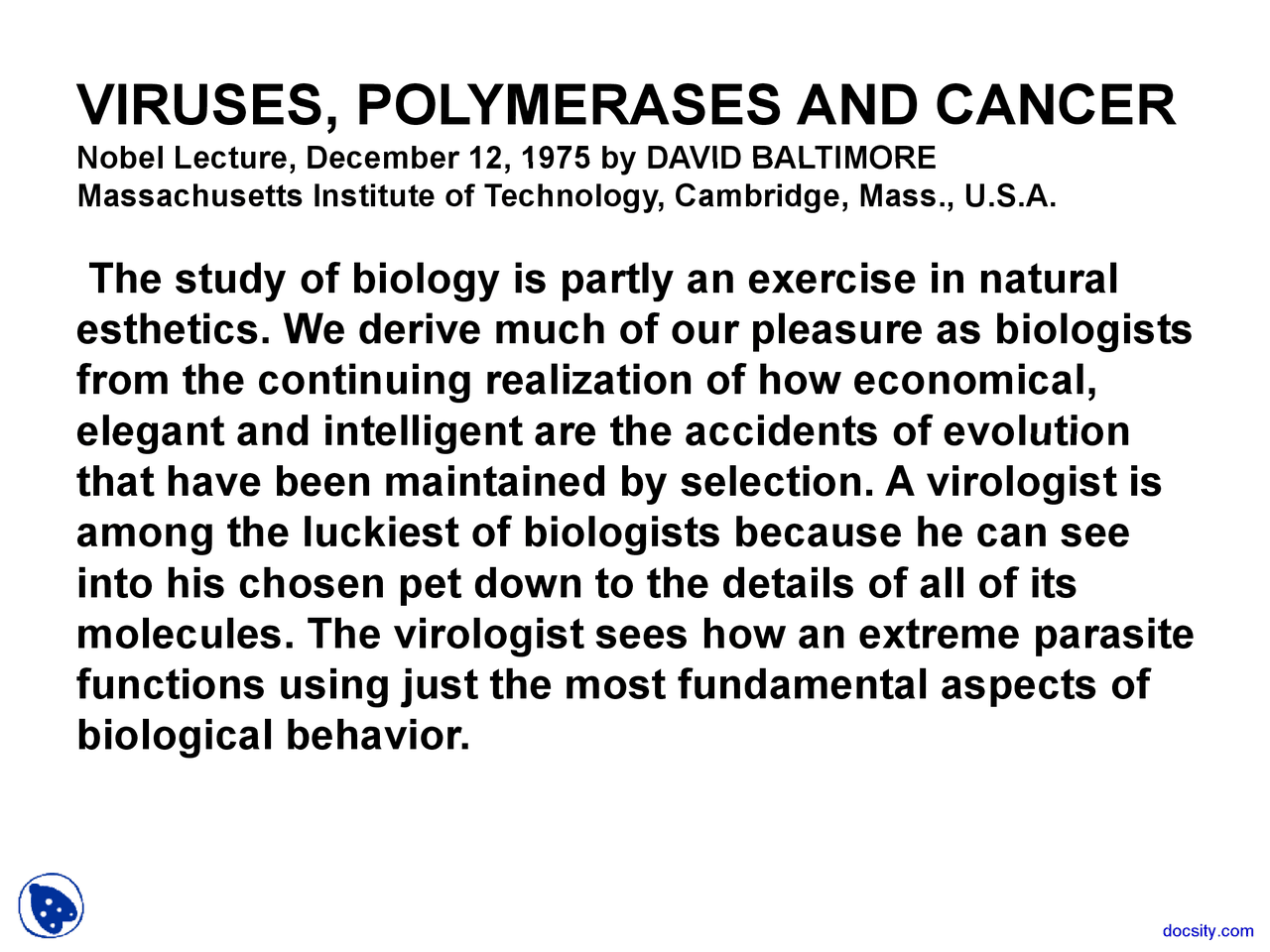 Structural Virology Macromolecular Machines Lecture Slides Docsity