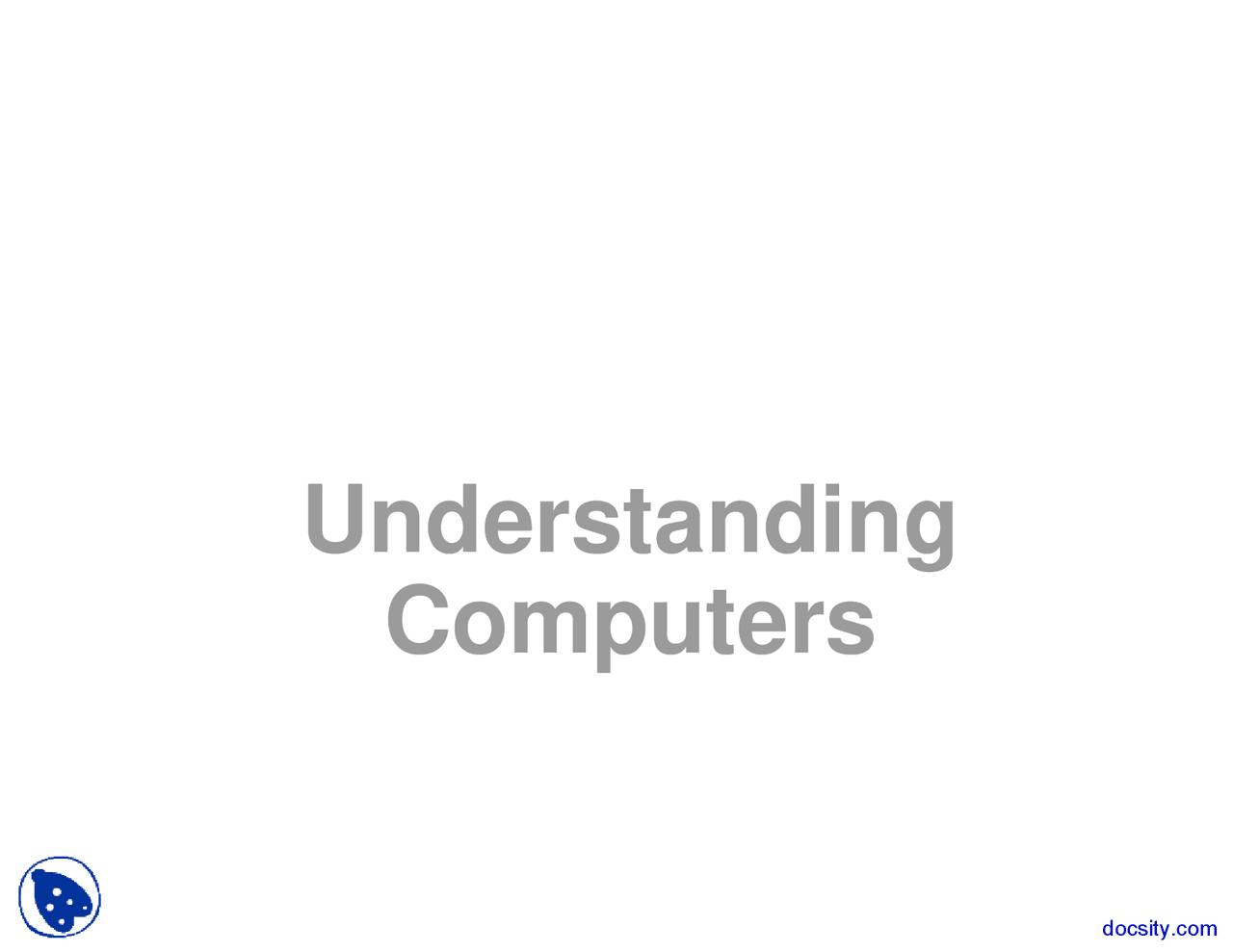 Understanding Computers Foundations Of Engineering Lecture Slides Docsity