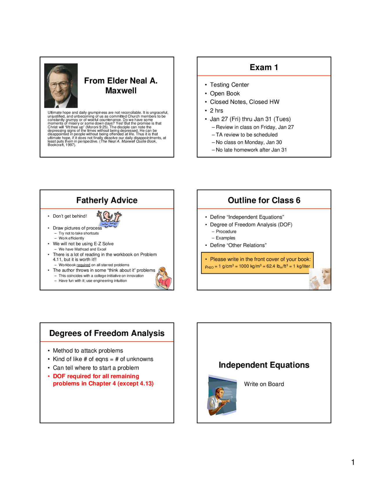 Dof Chemical Process Principles Lecture Slides Docsity