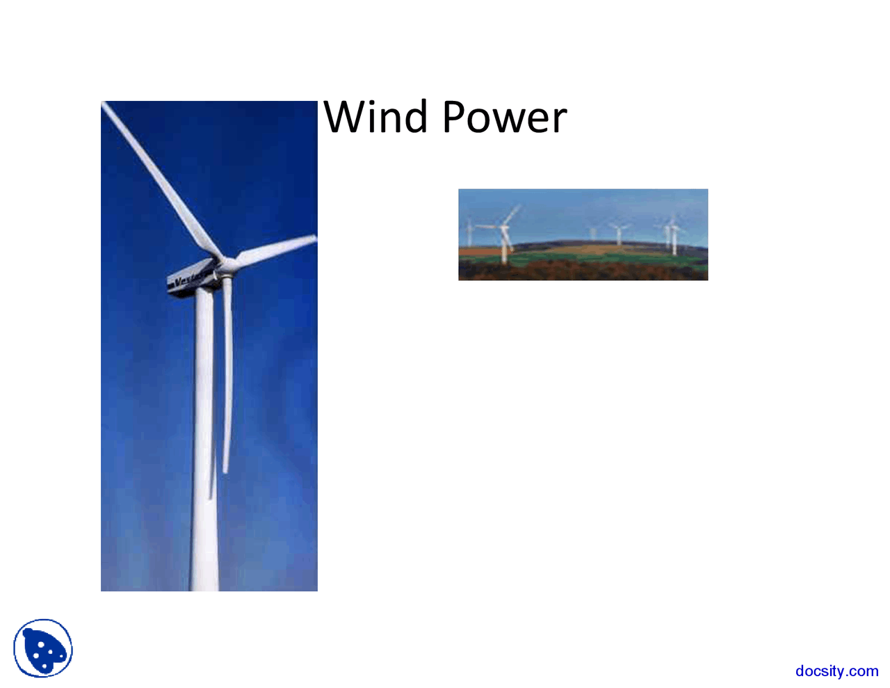 Wind Power - Introduction to Engineering - Lecture Slides | Slides ...