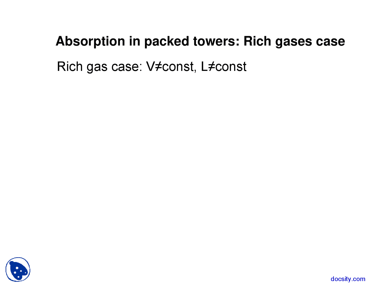 Rich Gases - Unit Operations - Lecture Slides | Slides Engineering ...