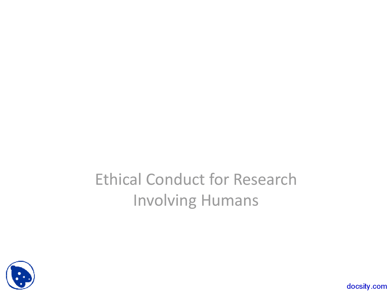 Ethics Research Methods For Sociology Lecture Slides Docsity