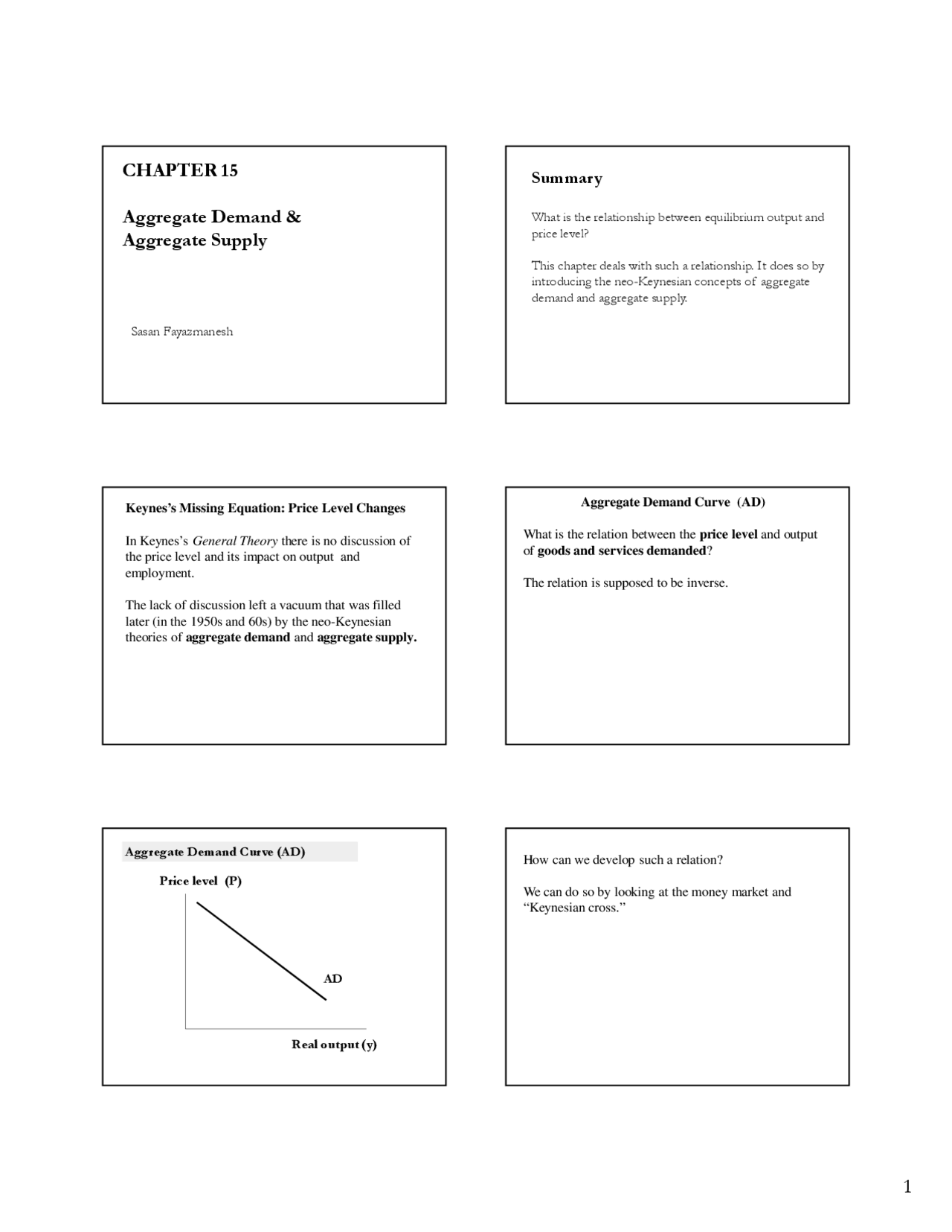 Aggregate Demand Principles Of Macroeconomics Lecture Slides