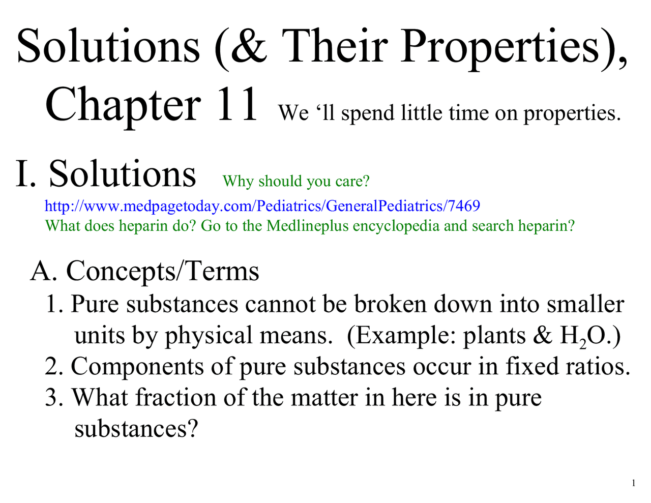 Solutions General Chemistry And Qualitative Analysis Lecture Slides