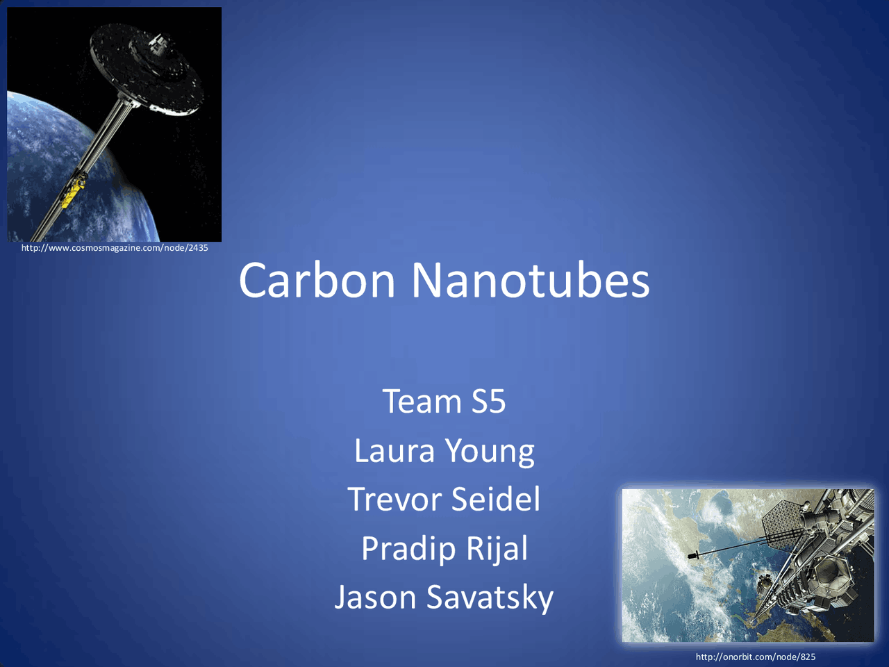 Carbon Nanotubes Nanotechnology Lecture Slides Slides