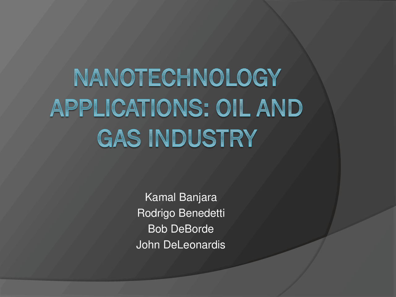 Applications In Oil Industry Nanotechnology Lecture Slides Docsity