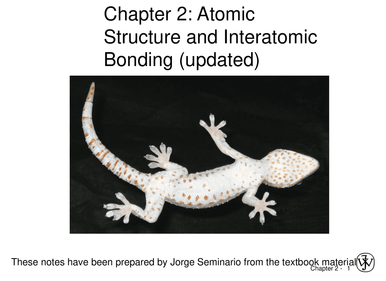 Atomic Structure Nanotechnology Lecture Slides Slides