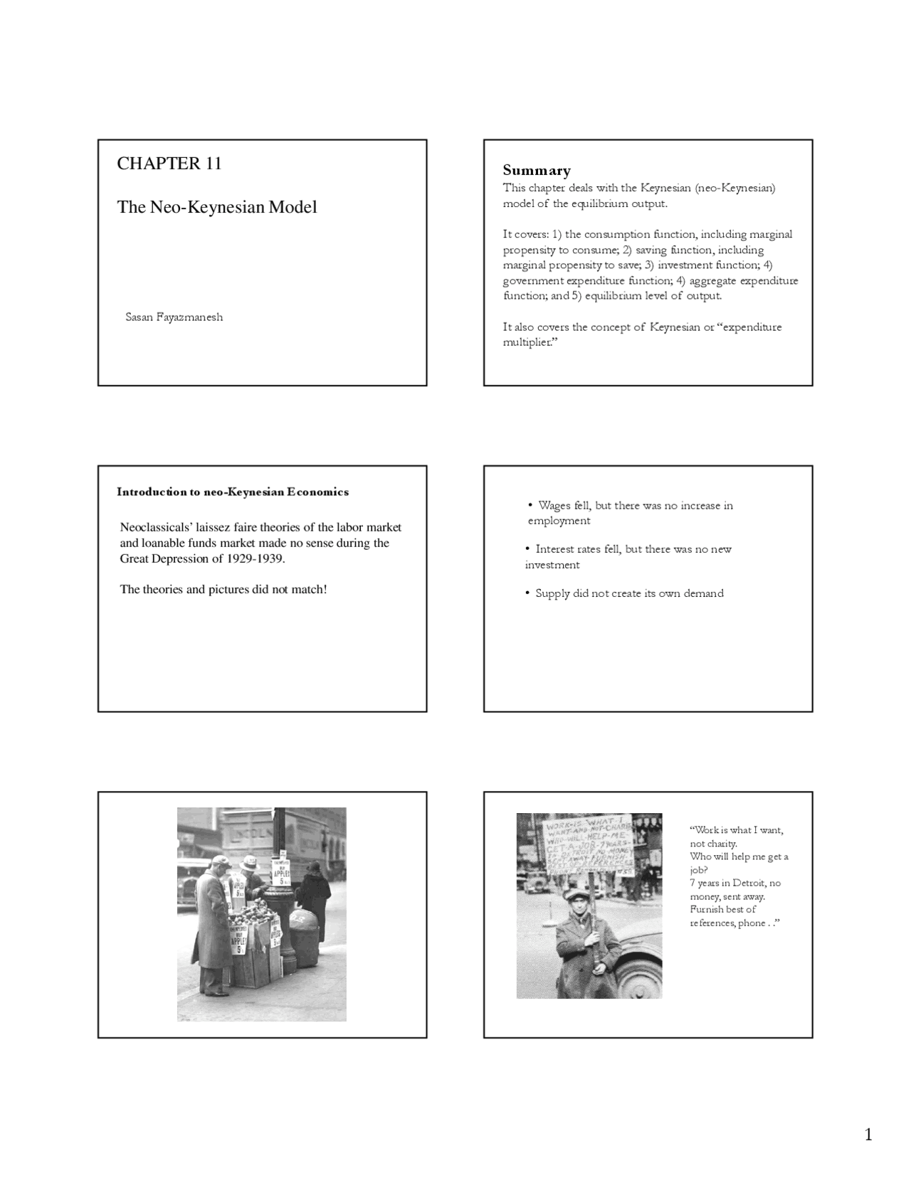 Neo Keynesian Model Principles Of Macroeconomics Lecture Slides