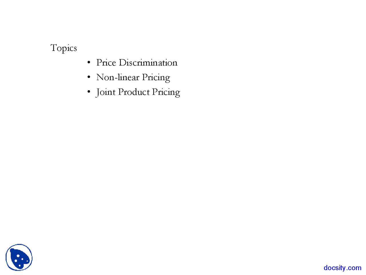 Price Elasticity And Revenue Managerial Economics Lecture Slides