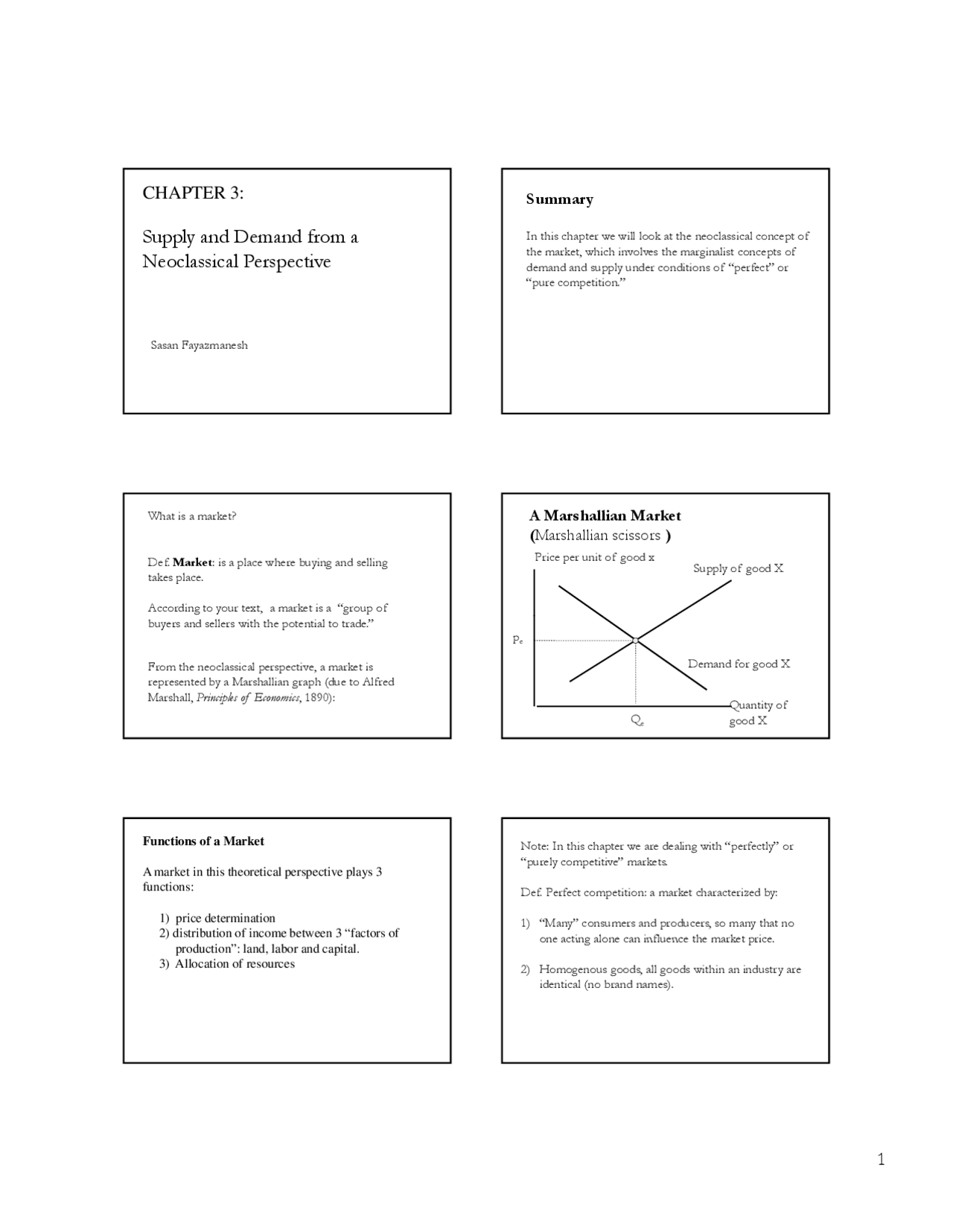 Supply and Demand - Principles of Macroeconomics - Lecture Slides - Docsity