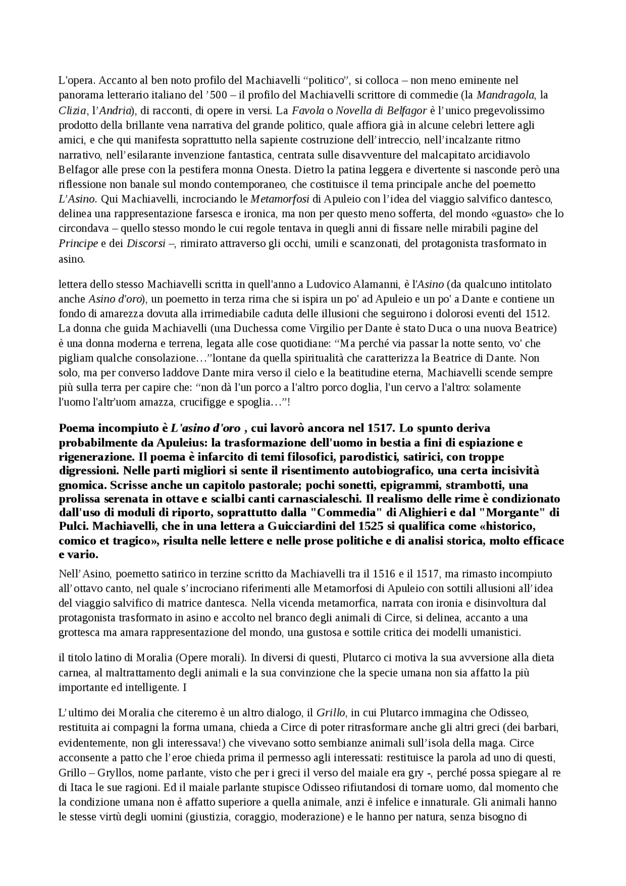 Machiavelli Docsity