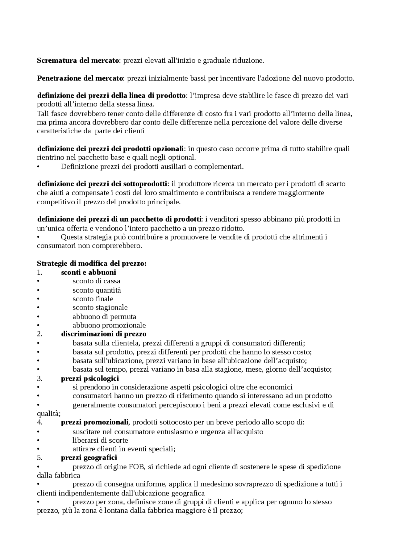 Marketing Kotler Riassunto Cap 11 Docsity