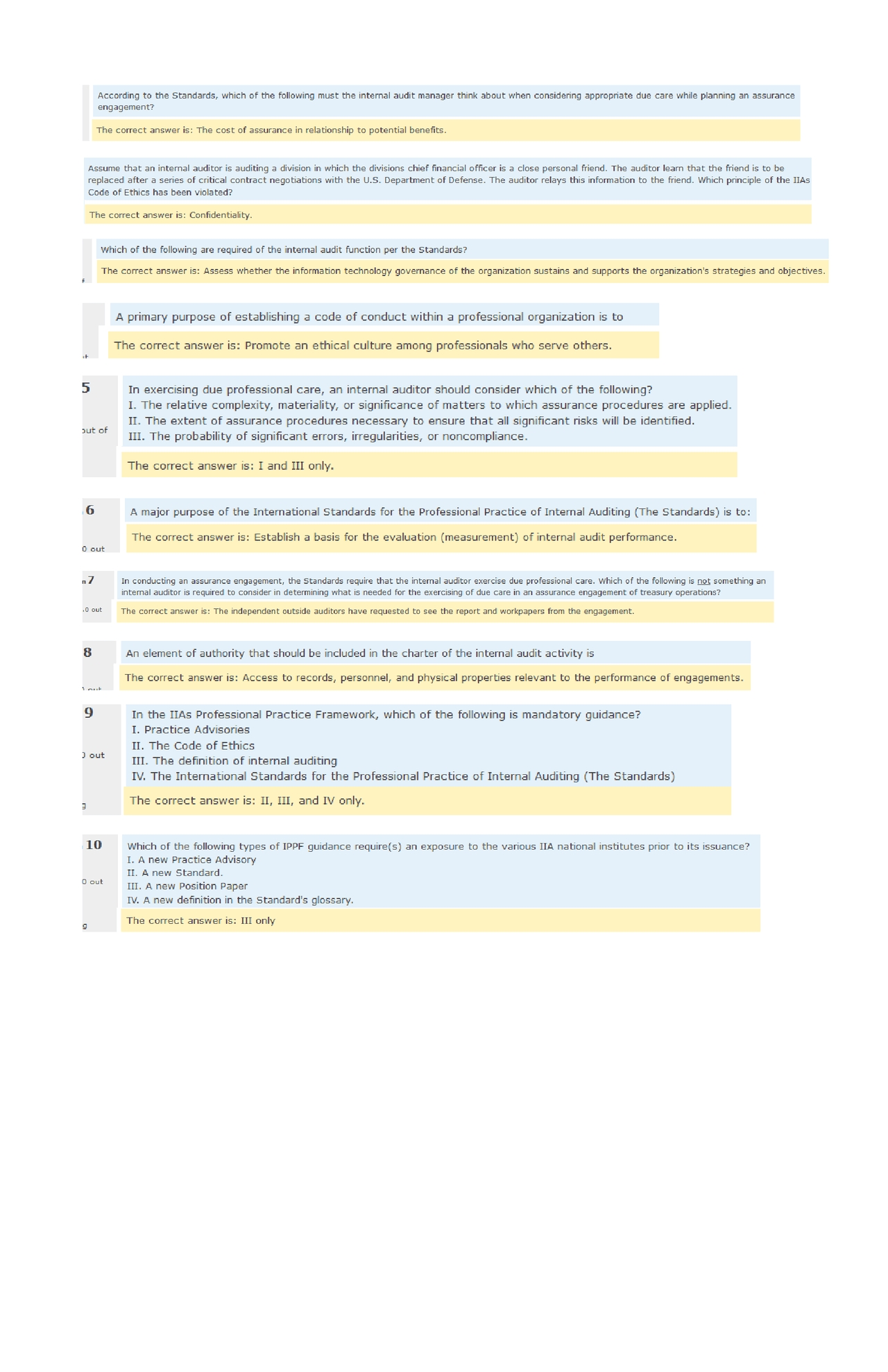 Quiz 2 Questions With Answers Internal Auditing Acc 451 Docsity