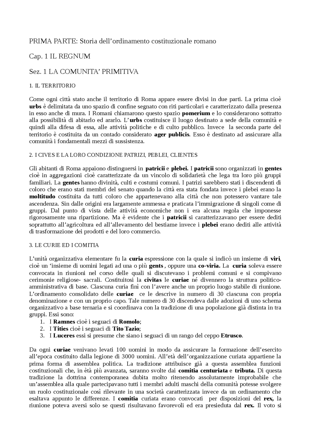 Storia Del Diritto Romano Docsity
