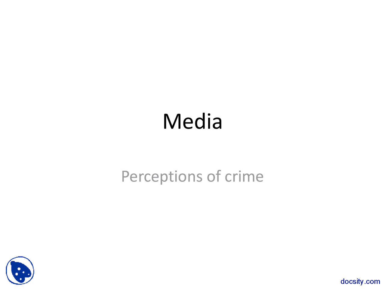 Media Criminal Justice System Lecture Slides Docsity