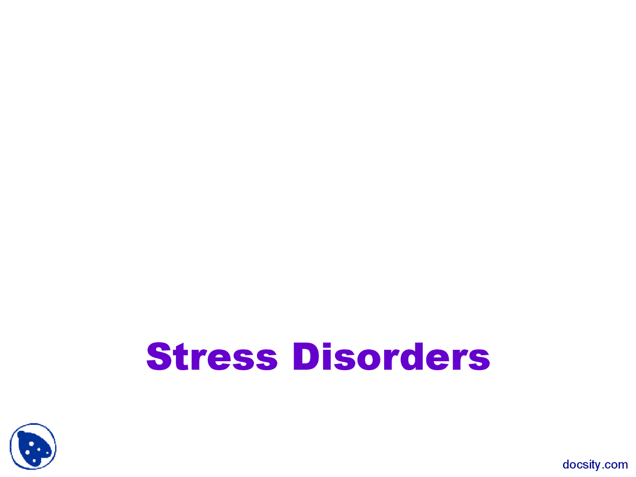 Stress Disorders Abnormal Psychology Lecture Slides Docsity