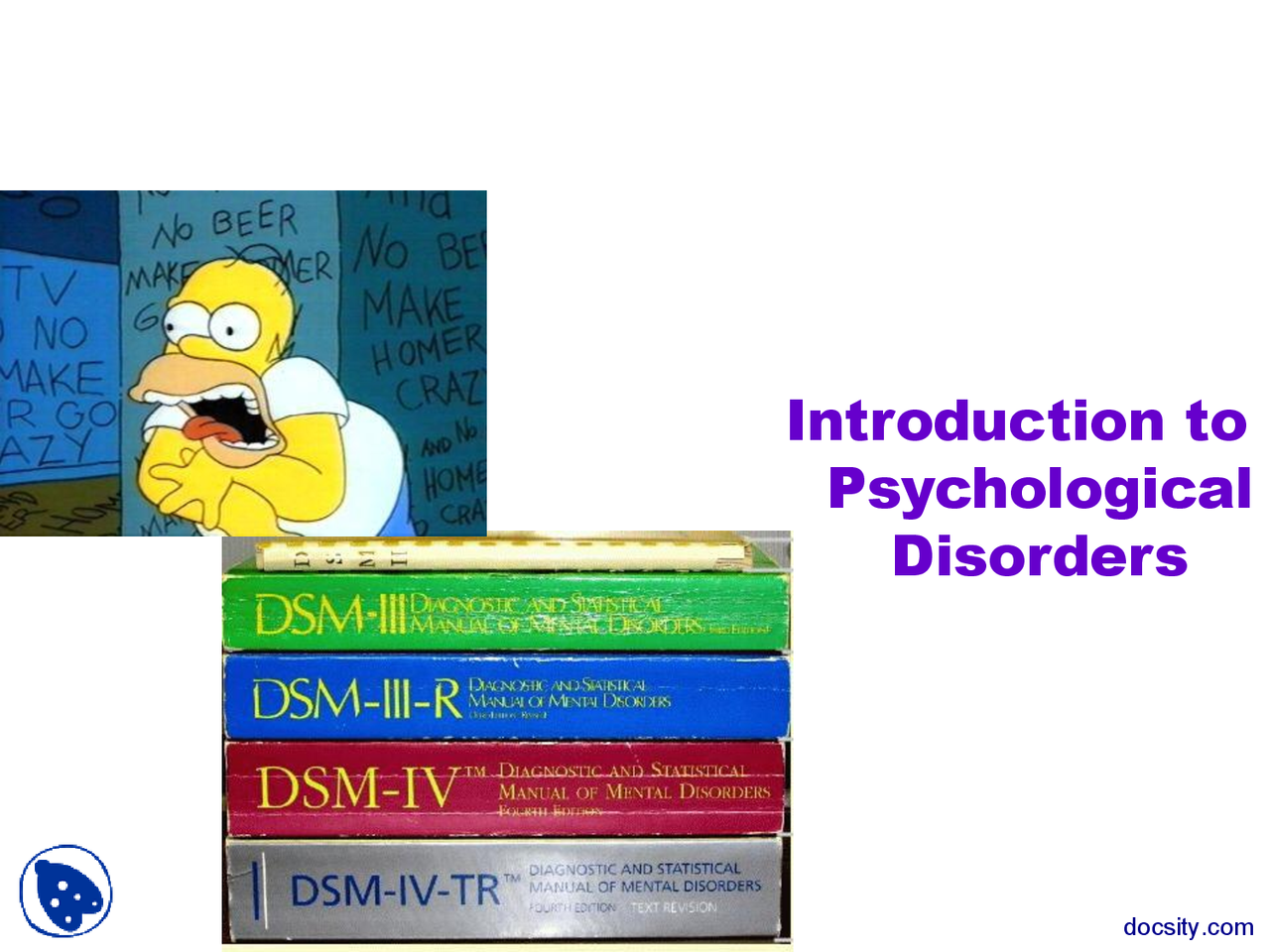 Psychological Disorders General Psychology Lecture Slides Docsity