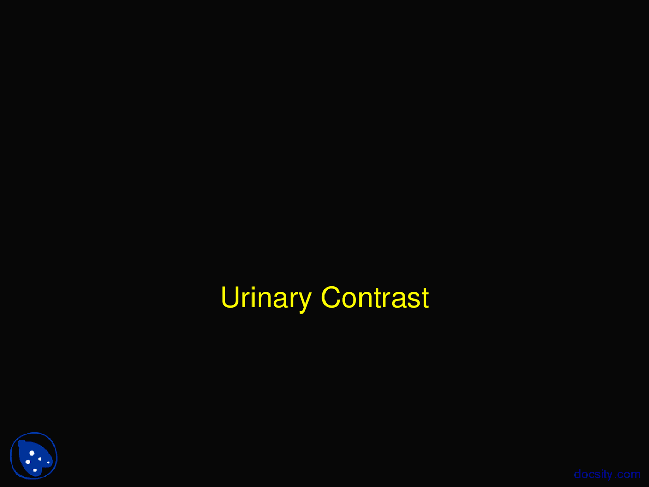 Urinary Contrast Radiology Lab Lecture Slides Docsity