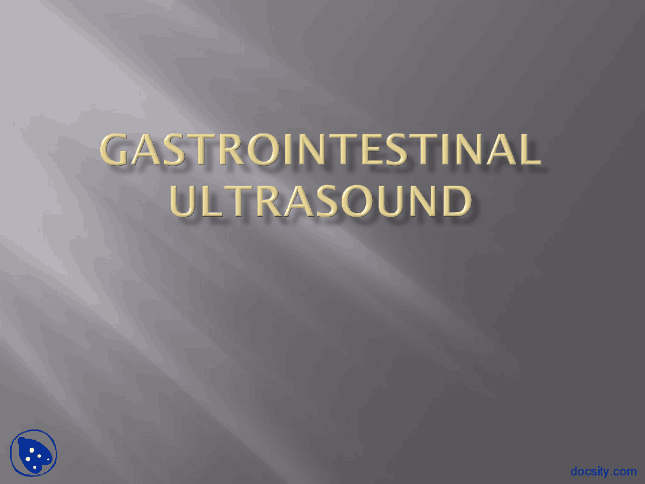 Gi Ultrasound Radiology Lecture Slides Slides Radiology Docsity