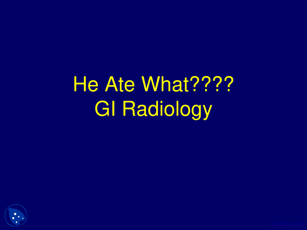 Gi Radiology Radiology Lecture Slides Docsity