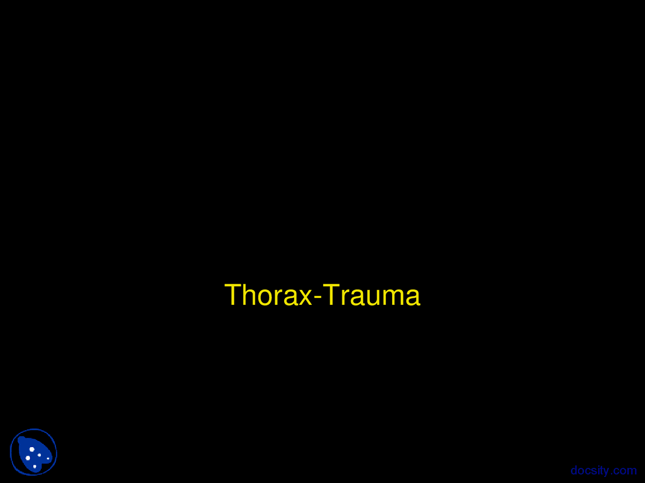 Thorax-Trauma - Radiology Lab - Lecture Slides - Docsity
