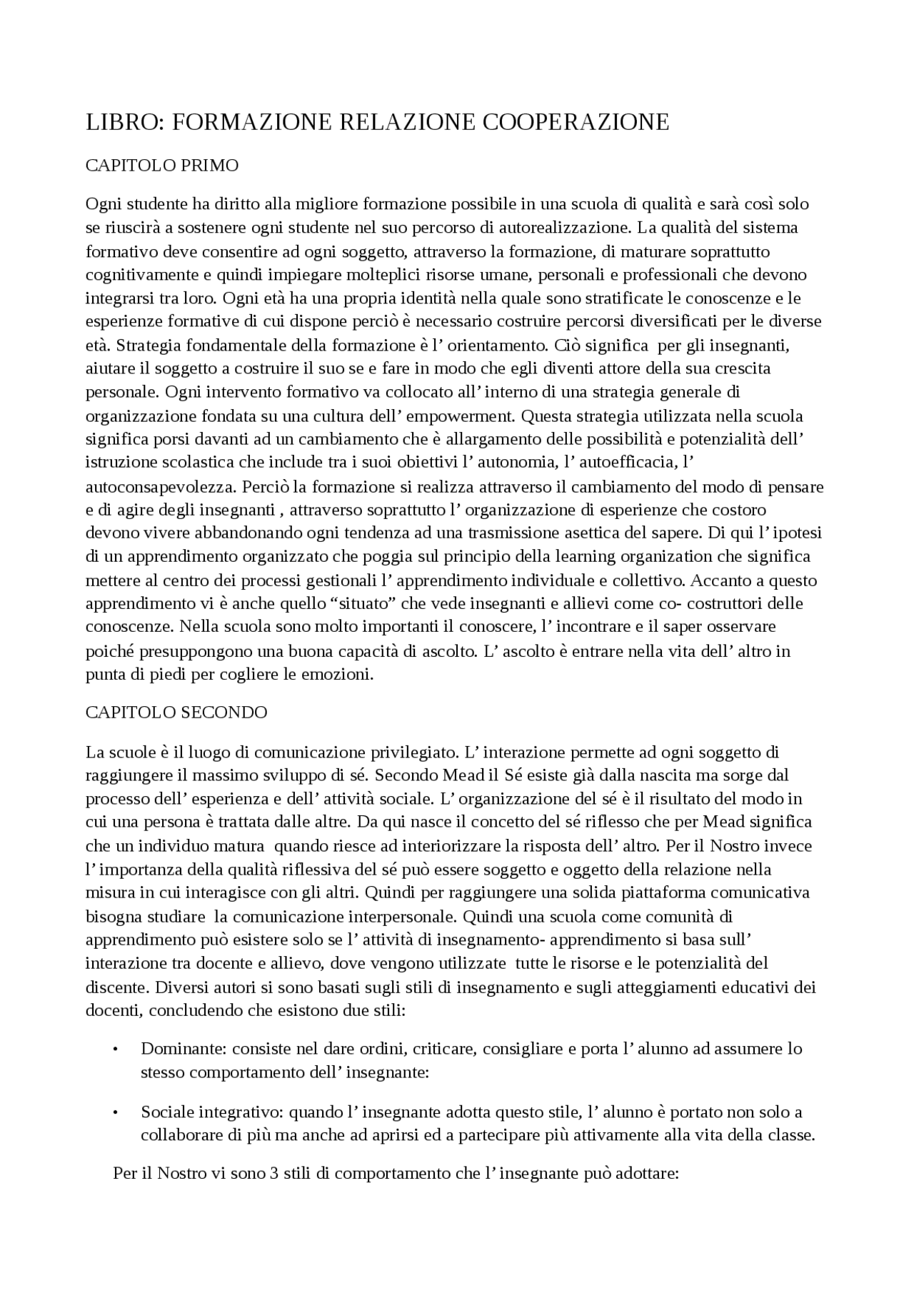 Riassunti Di Metodologia E Tecniche Del Lavoro Di Gruppo Docsity