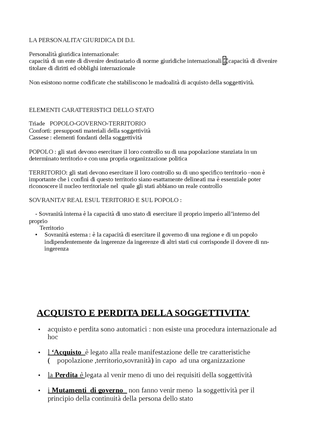 Schemi Di Diritto Internazionale Il Conforti Docsity