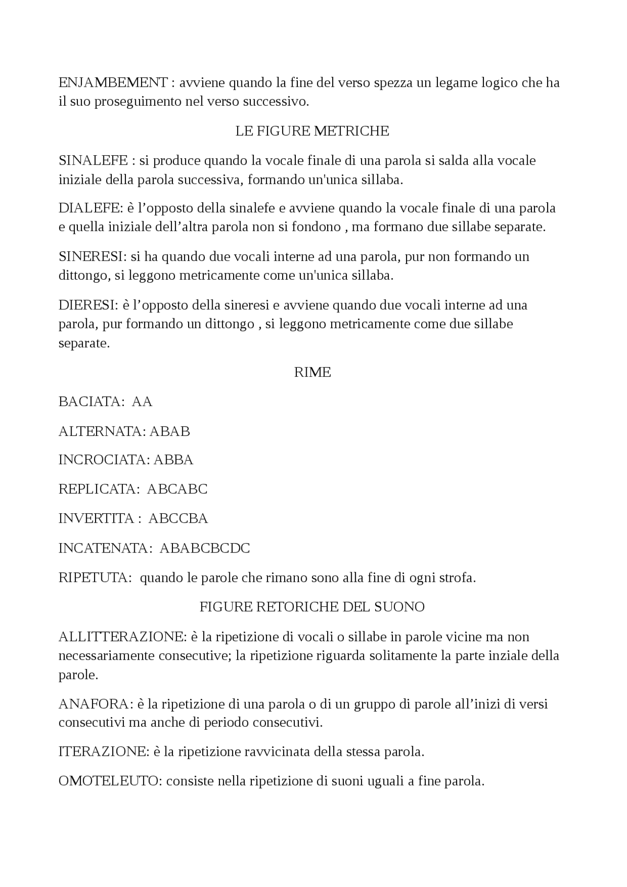 Figure Retoriche Docsity