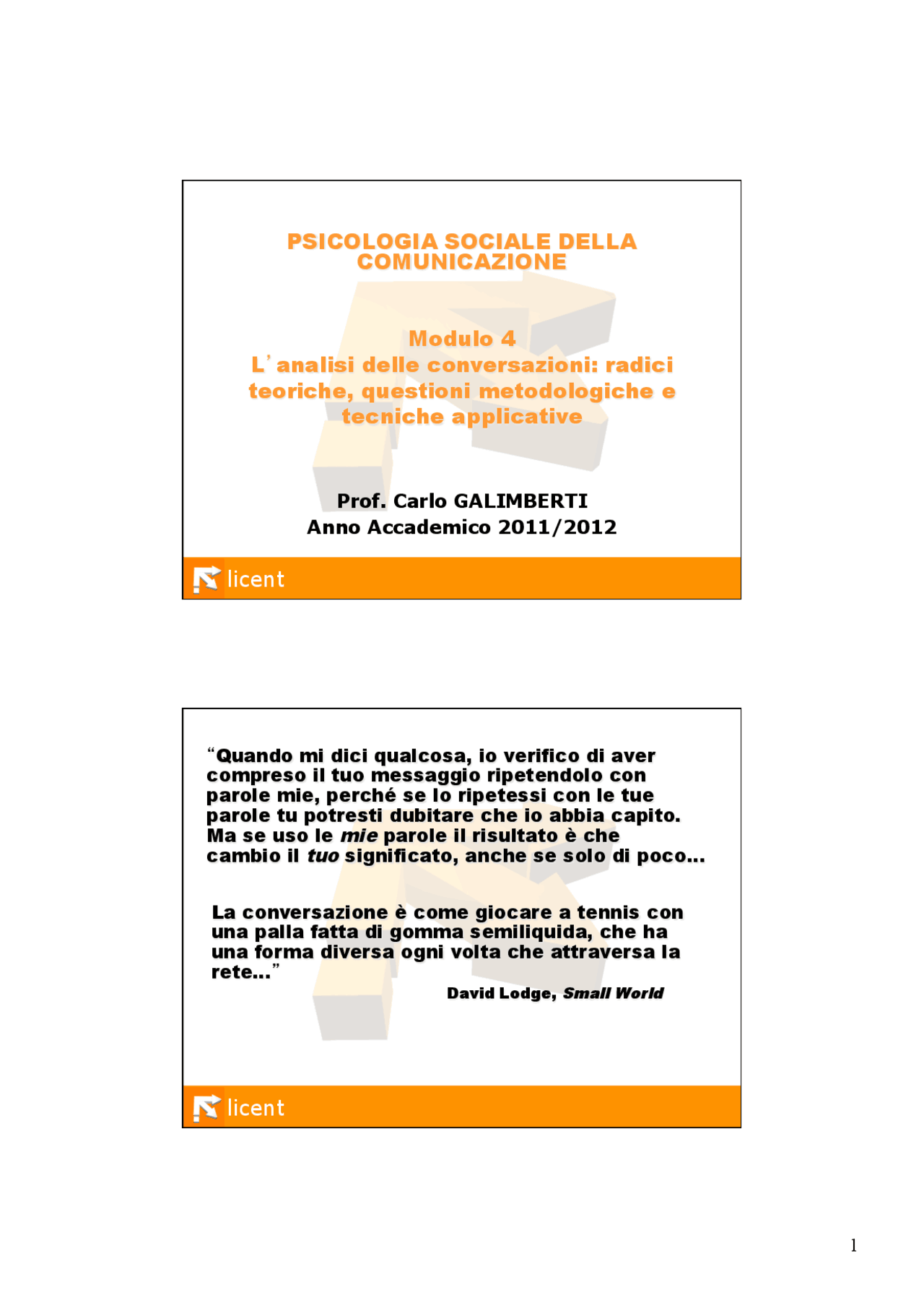 Psicologia Sociale Della Comunicazione Modulo 4 Docsity
