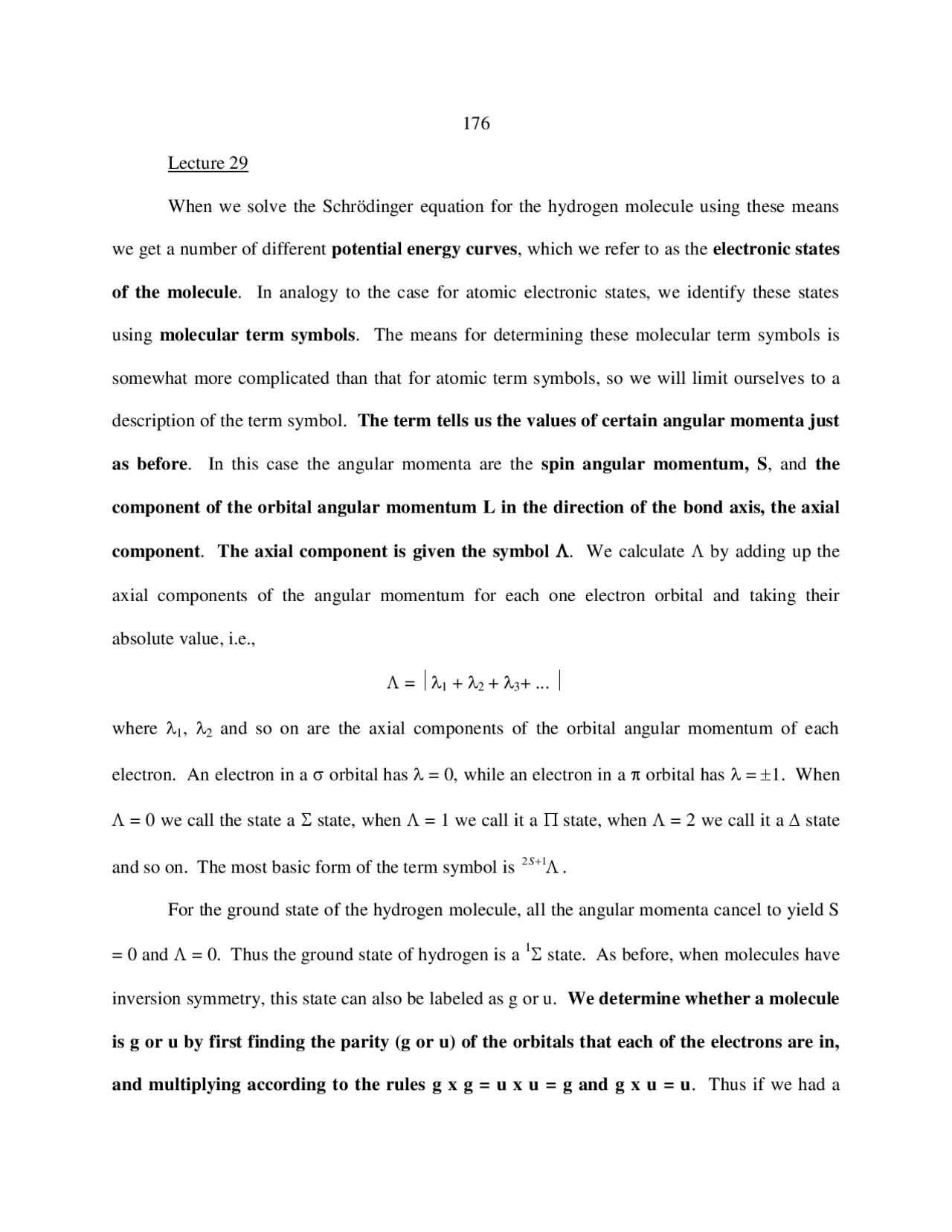 Potential Energy Curves Physical Chemistry Lecture Notes Docsity