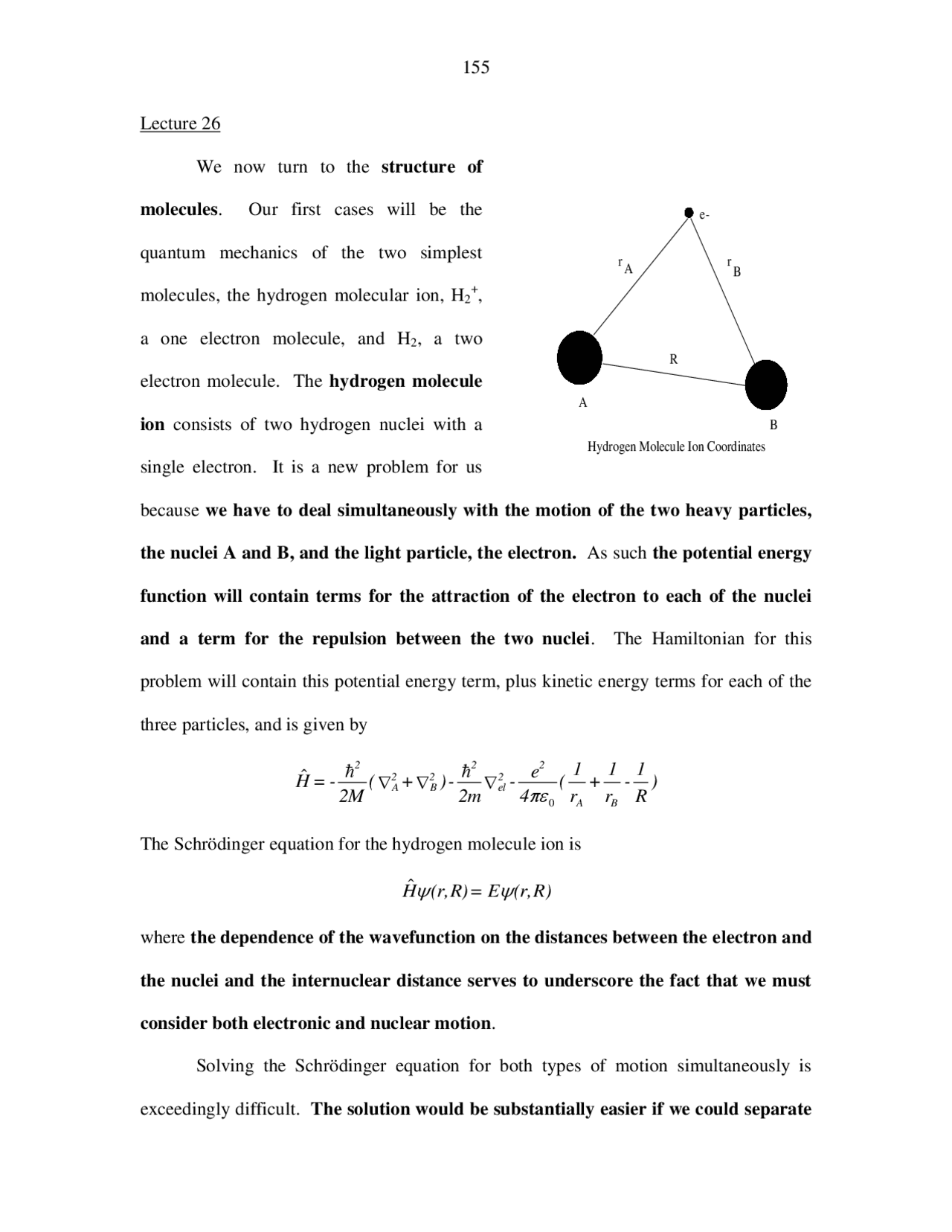 Structure Of Molecules Physical Chemistry Lecture Notes Docsity