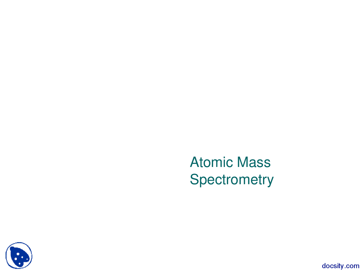 Atomic Mass Instrumental Chemistry Lecture Slides Docsity