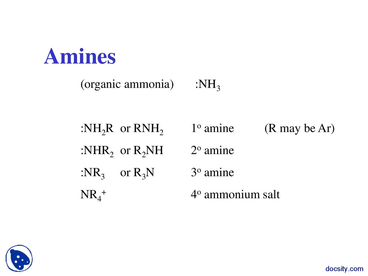 Amines Synthesis Organic Chemistry Ii Lecture Slides Slides