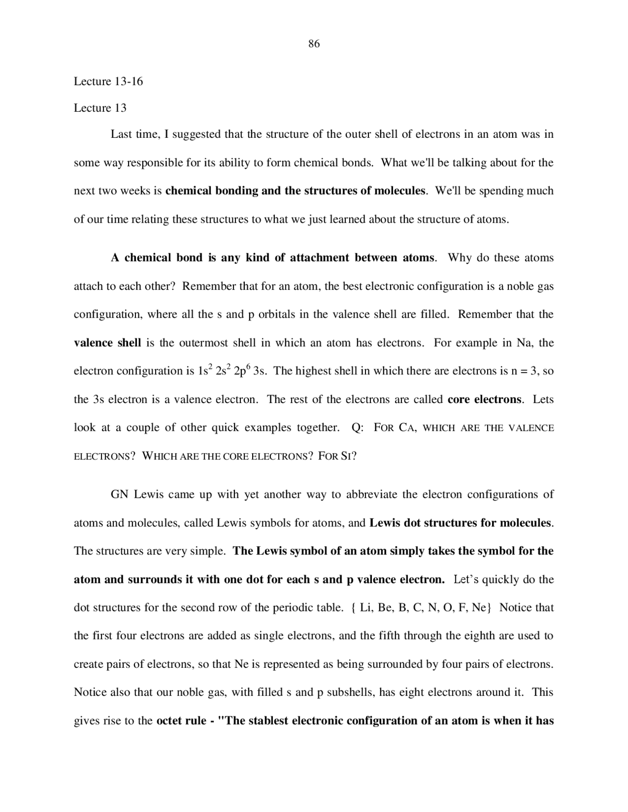 Structures Of Molecules General Chemistry Lecture Notes Docsity