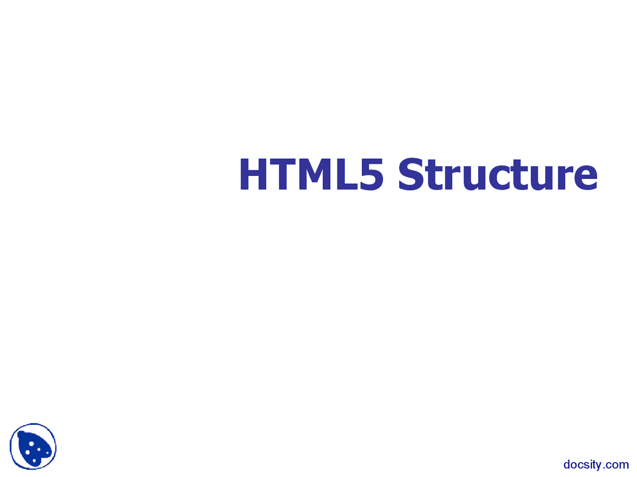 Html5 Structure Web Programming Lecture Slides Slides Computer 7555