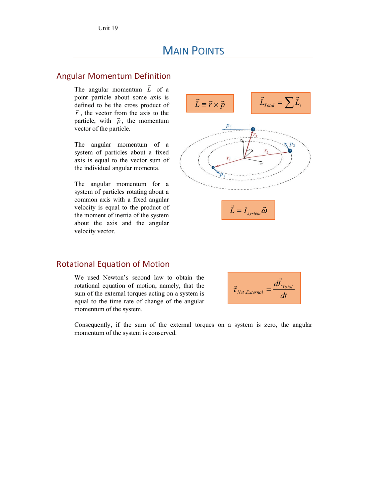 Angular Momentum Physics For Scientists And Engineers I Lecture