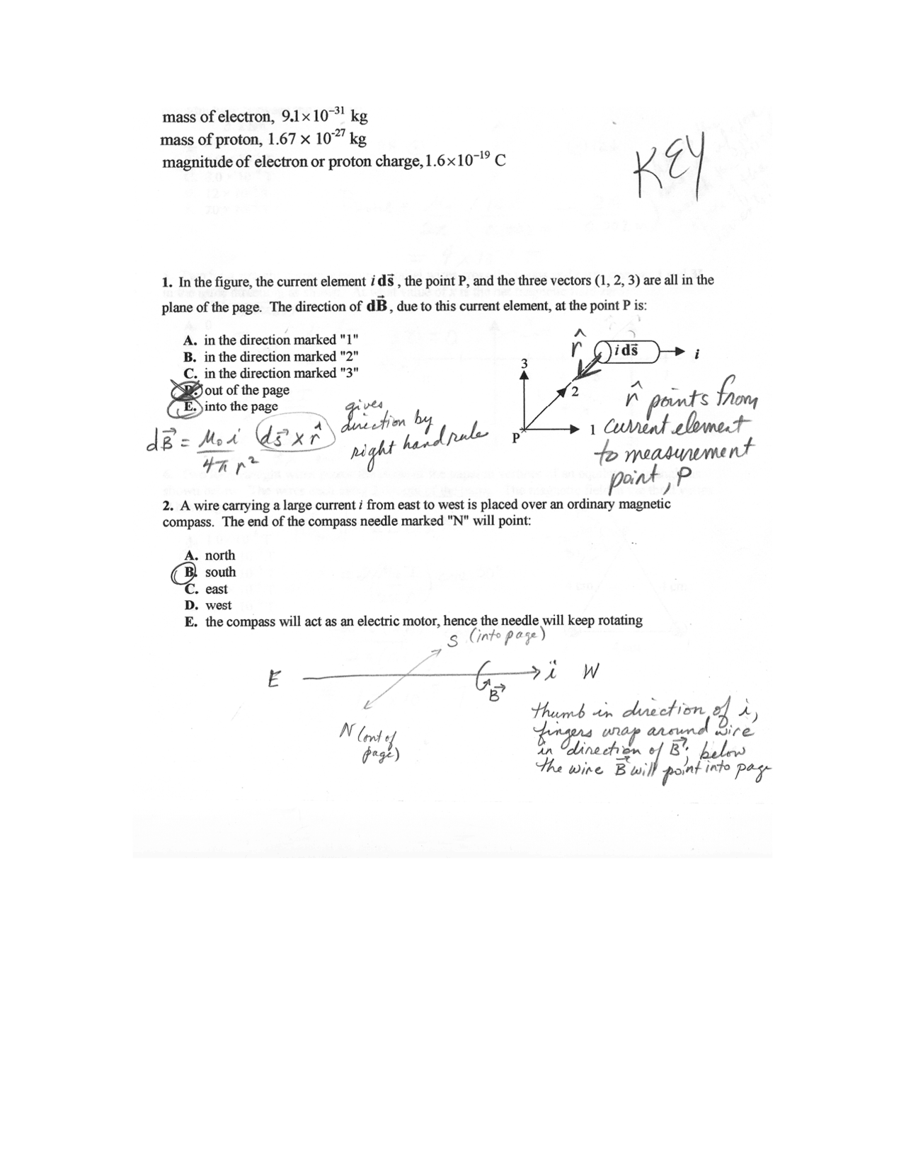 Final Exam With Solution For General Physics With Calculus Ii Ph 112