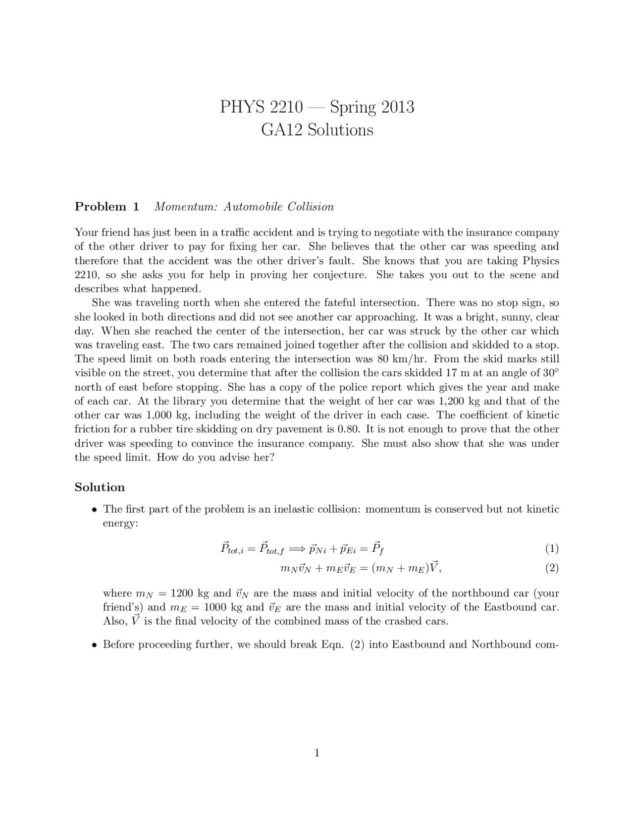 Momentum Collision Physics For Scientists And Engineers I Solved 6280