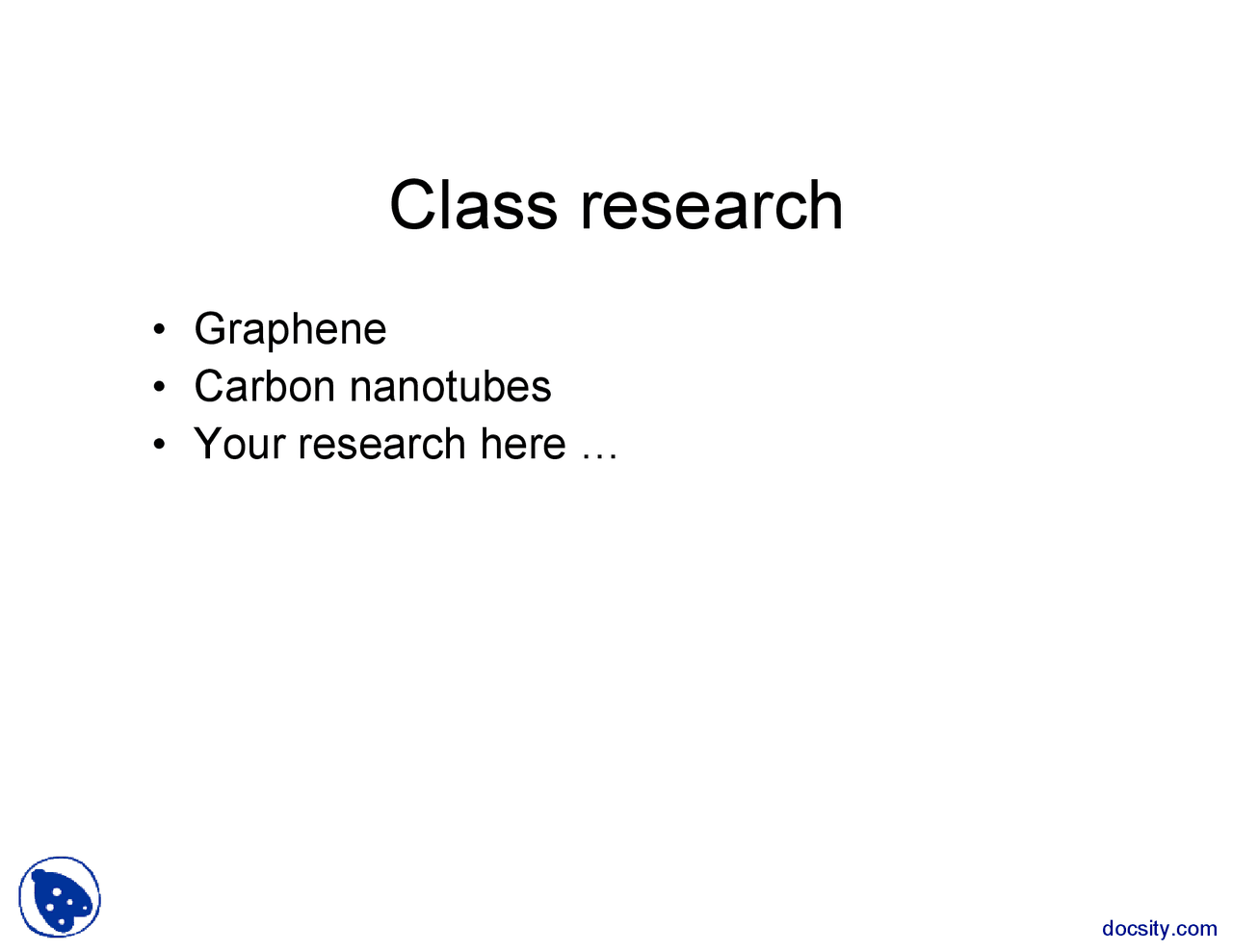 Graphene - Introduction to Solid State Physics - Lecture Slides - Docsity