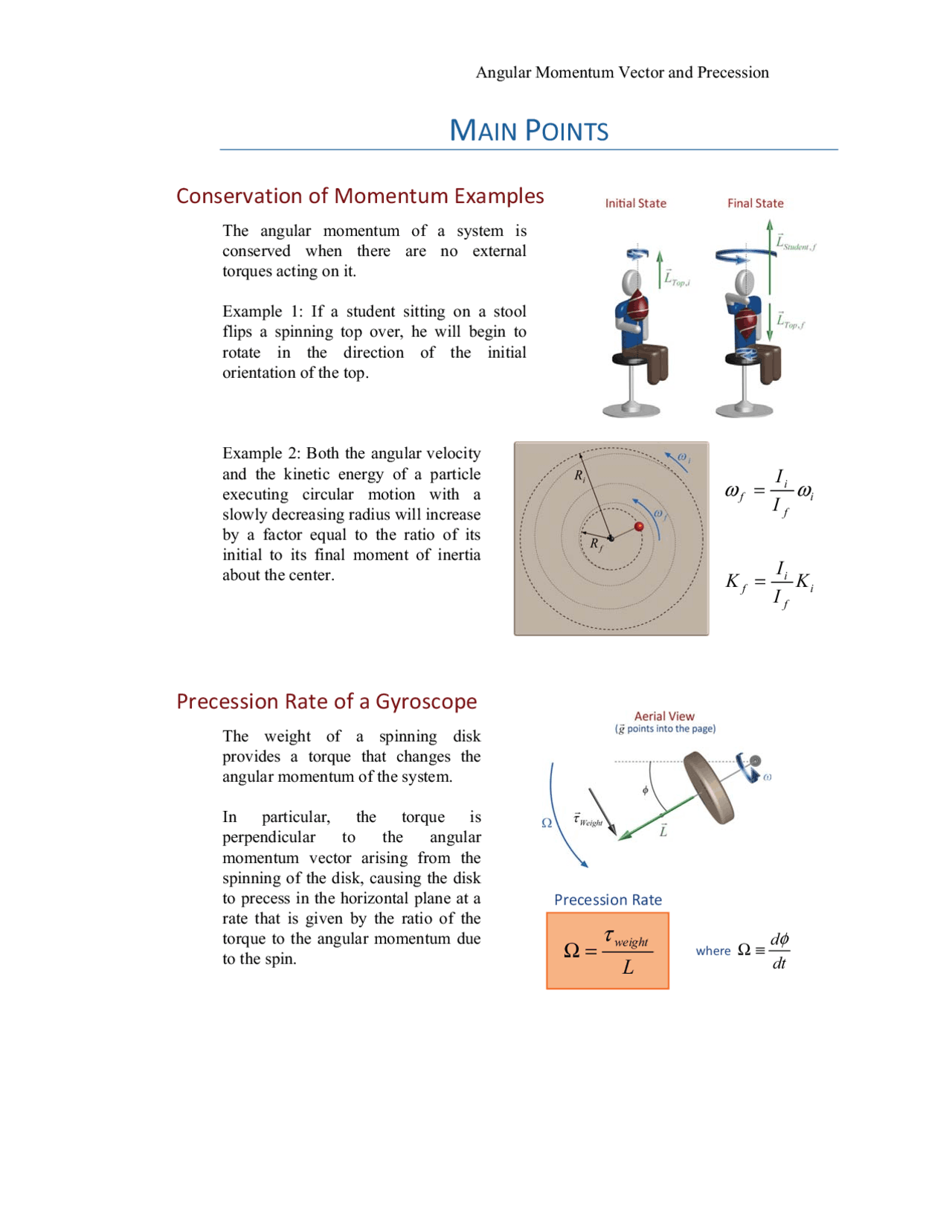 Angular Momentum Vector and Precession - Physics for Scientists and Engineers I - Lecture ...