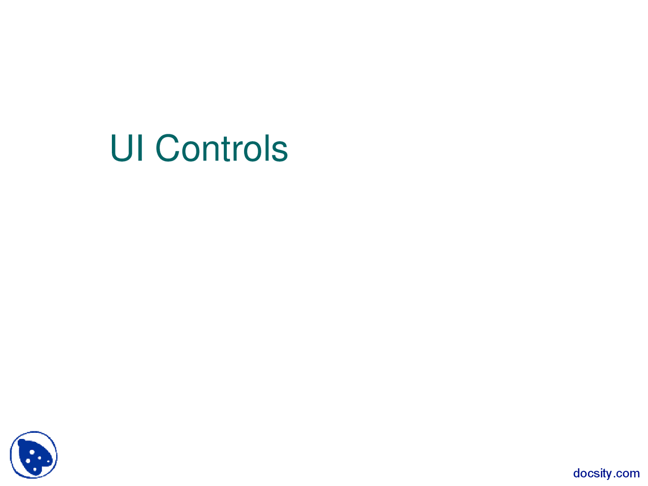 Ui Controls C Sharp Programming Lecture Slides Docsity 9004