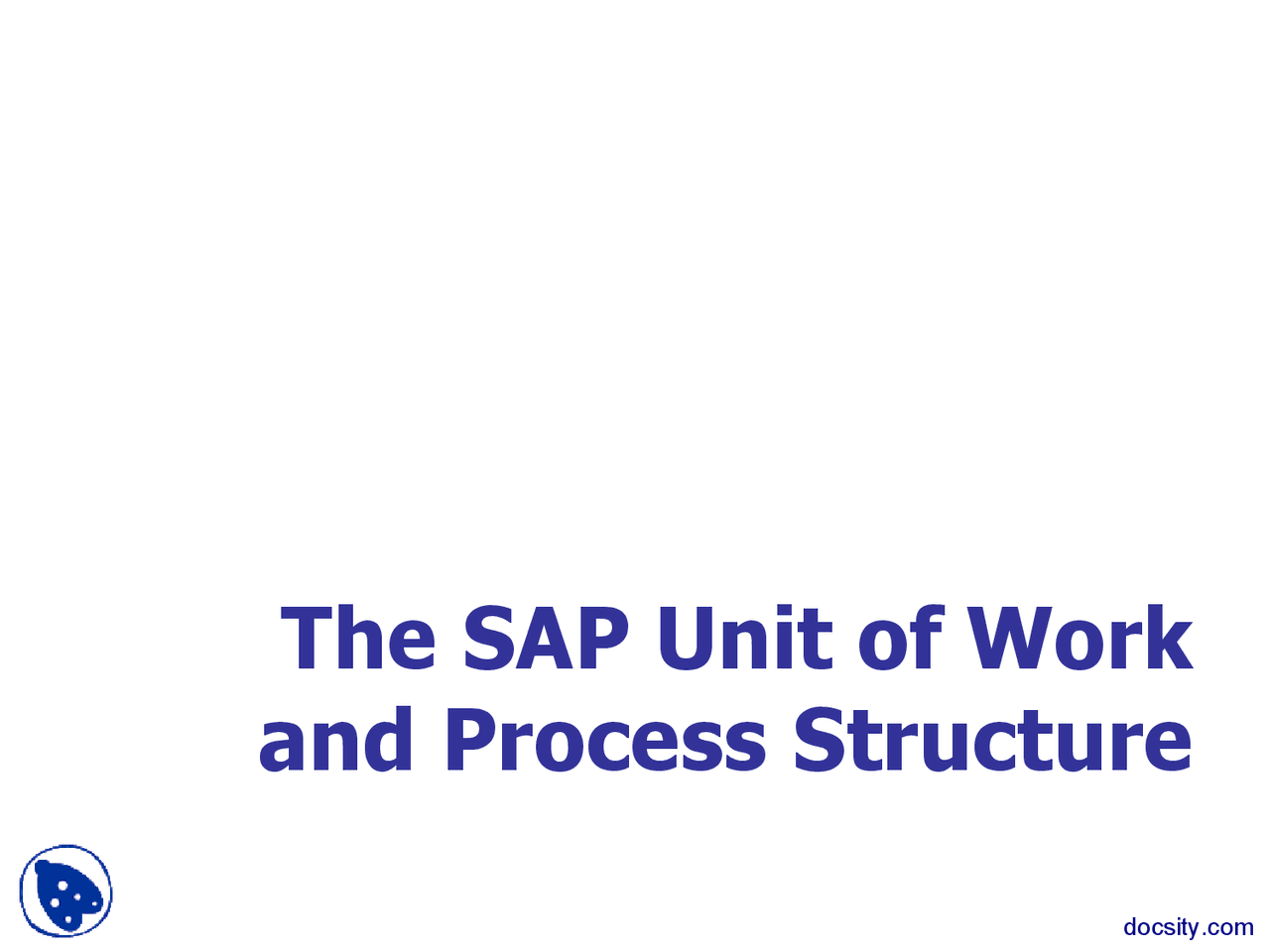 SAP Unit of Work - Advanced Business Application Programming - Lecture Slides - Docsity