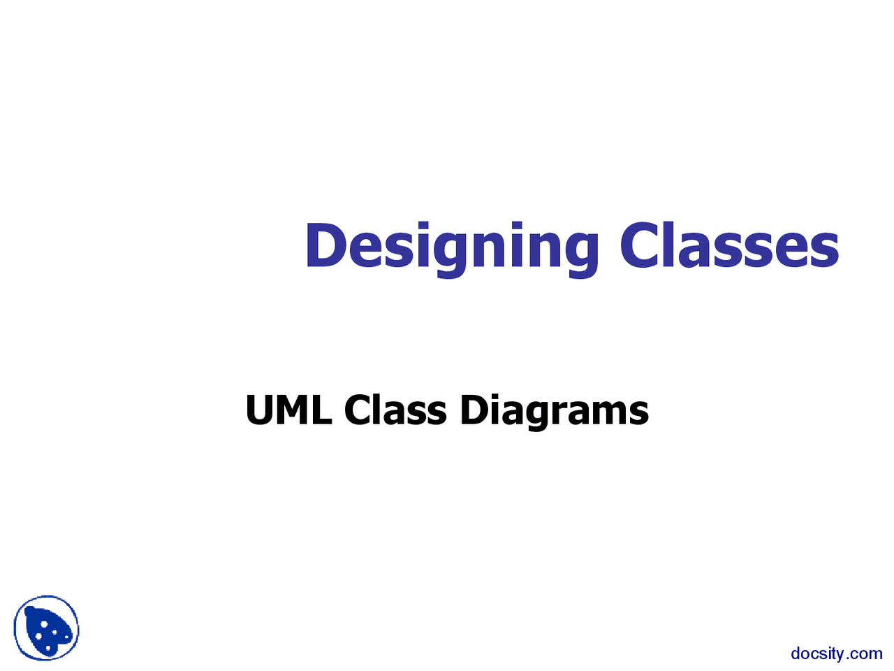 Designing Classes C Sharp Programming Lecture Slides Docsity 1258