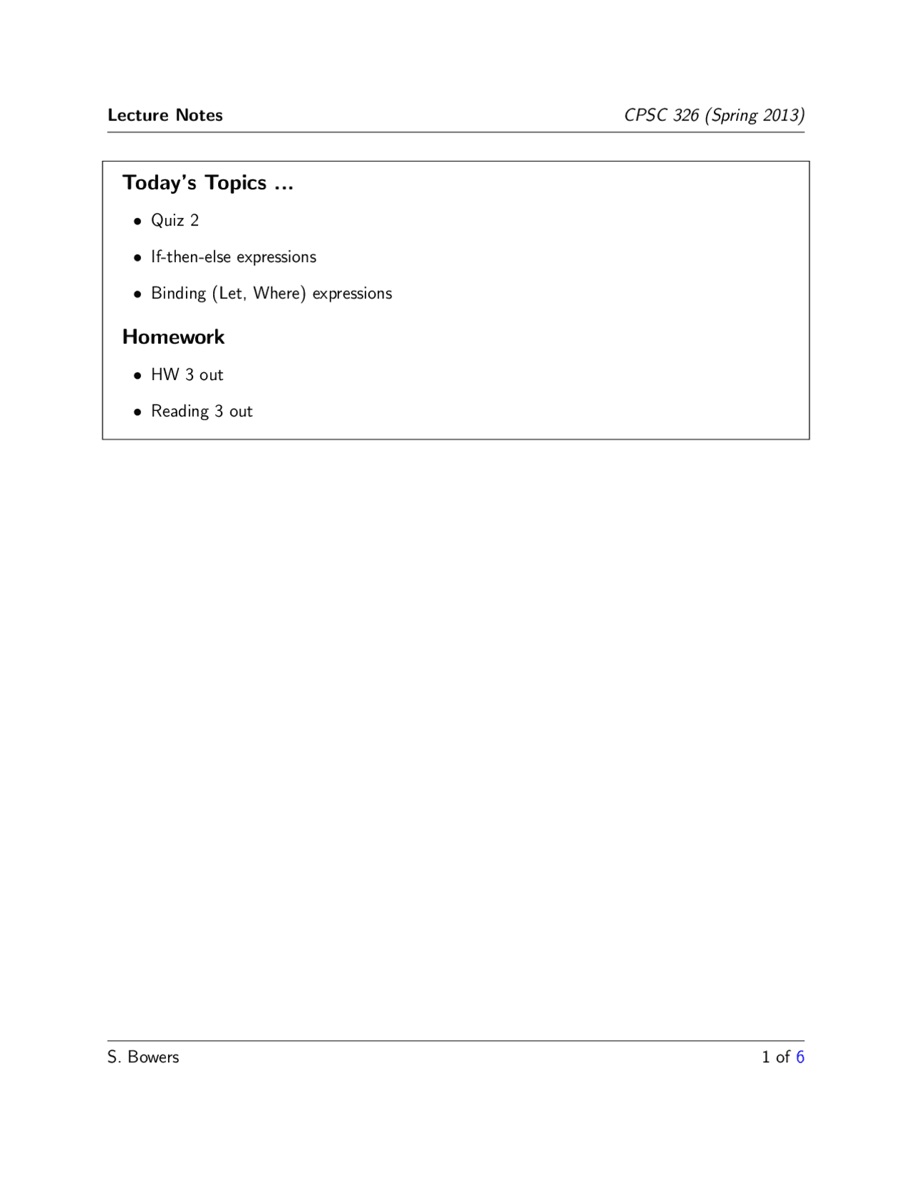 If-then-else Expressions - Organization of Programming Languages ...