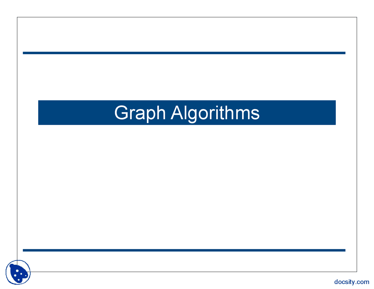Graph Algorithms Parallel Computing Lecture Slides Docsity 3056