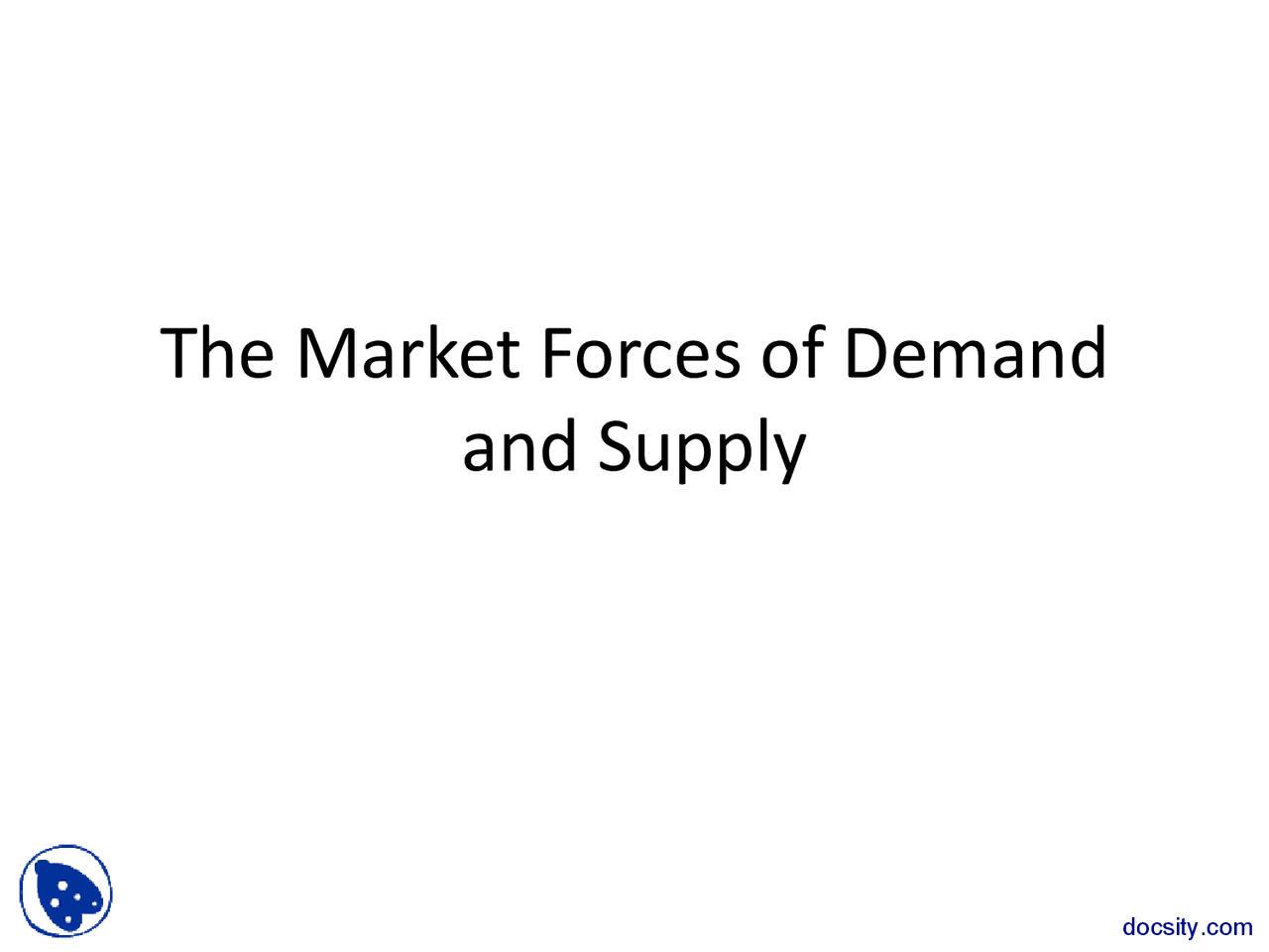Demand And Supply Introduction To Macroeconomics Lecture Slides
