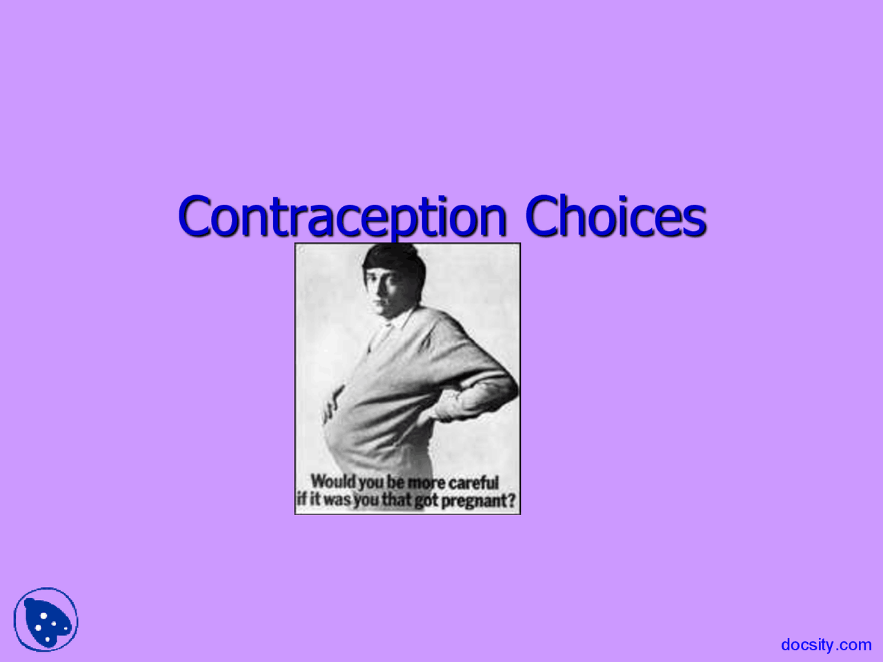 Birth Control Pediatric Lecture Slides Docsity