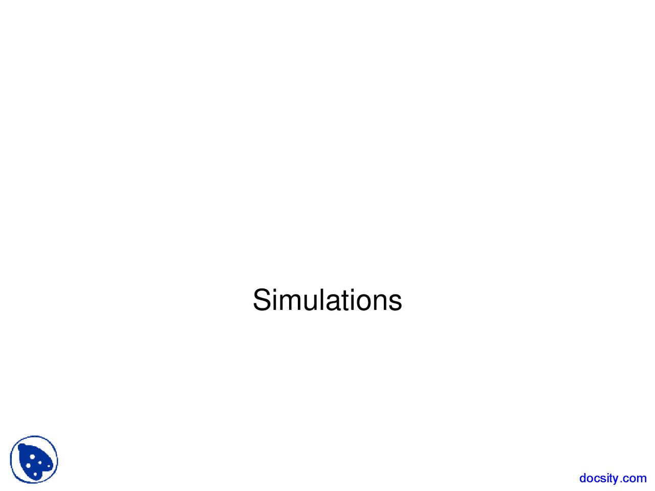 Simulations Industrial Engineering Lecture Slides Docsity