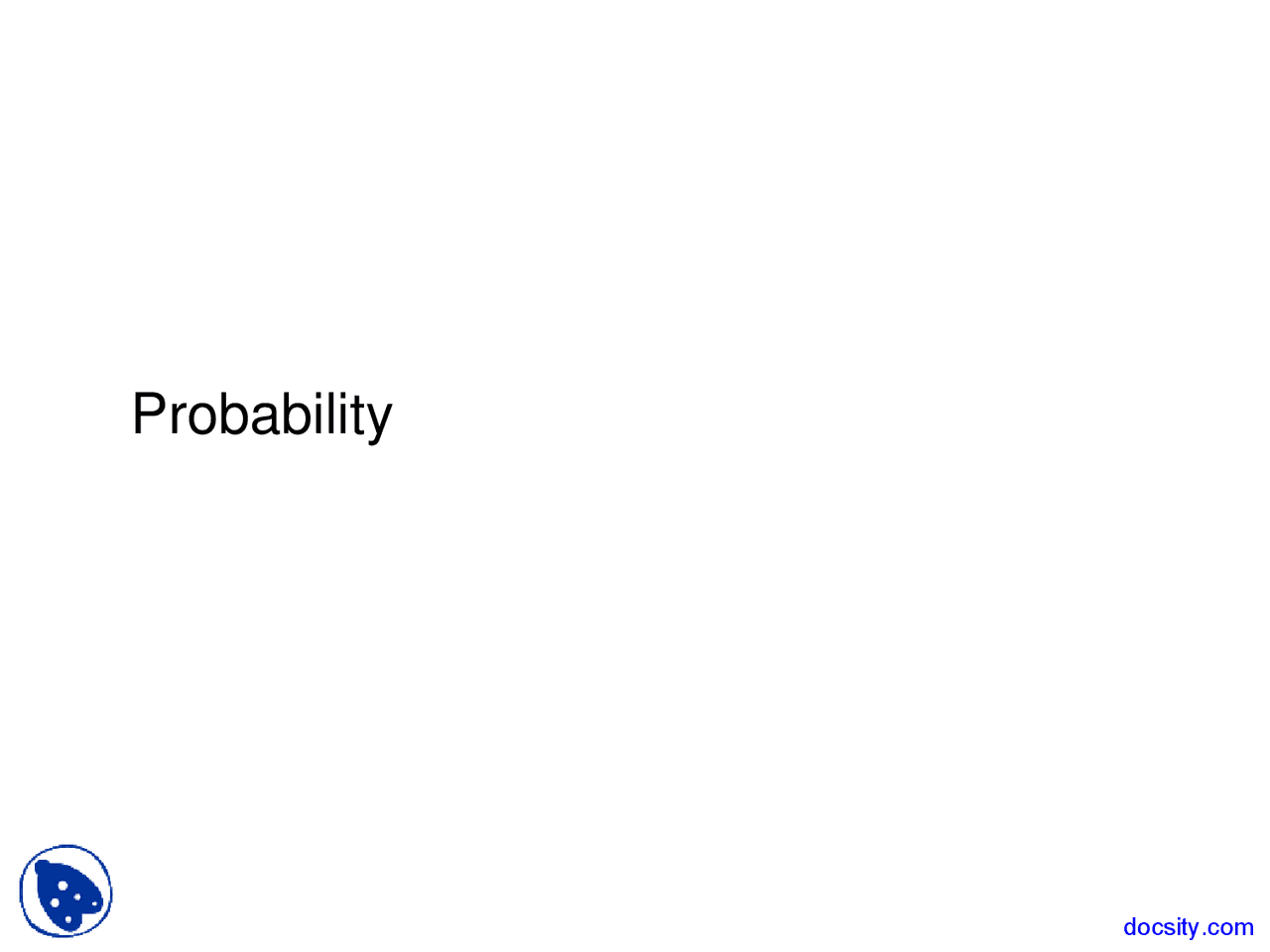 Probability - Advanced Engineering Math - Tutorial Slides - Docsity
