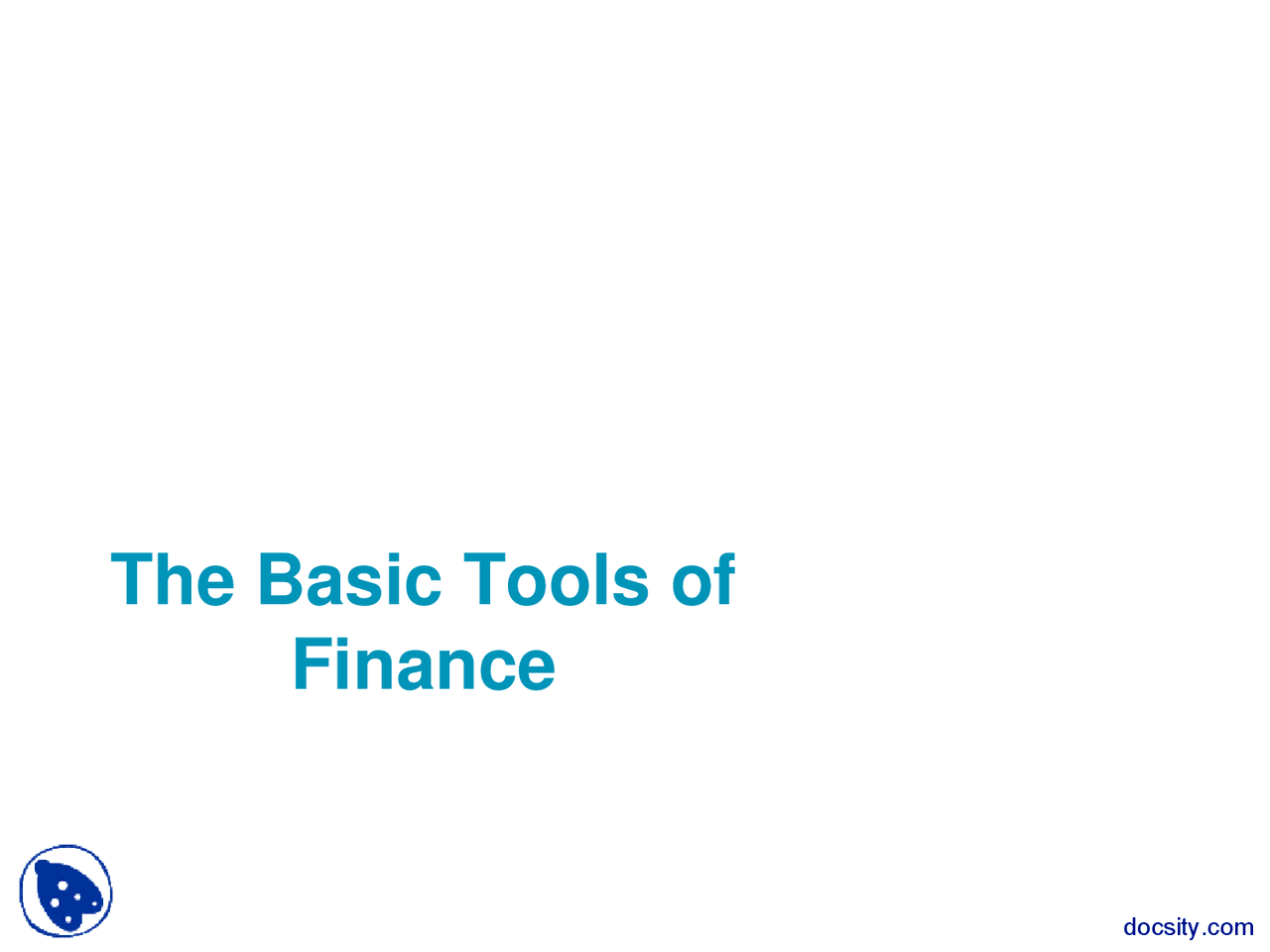 Basic Tools of Finance - Introduction to Macroeconomics - Lecture Slides | Slides Introduction ...